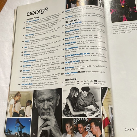 george Magazine | Other | Inaugural Issue George Magazine Cindy ...